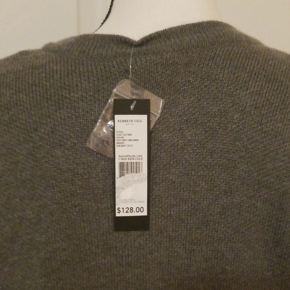 Kenneth Cole | Sweaters | Kenneth Cole Storm Gray Racing Stripe Sweater ...